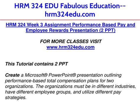 Ppt Hrm 324 Edu Fabulous Education Powerpoint