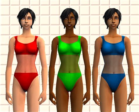 Mod The Sims Fishnet Swimsuits For Af