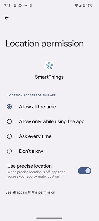 Smarthings App Doesnt Recognize Im Home Apps And Clients Smartthings Community