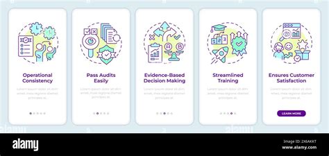 Qms Benefits Onboarding Mobile App Screen Stock Vector Image And Art Alamy