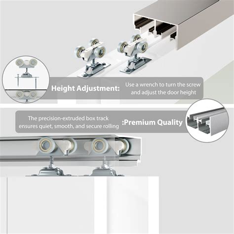 Doooli 2 Mdf Interior Slab Doors With Aluminium Hardware Bypass Sliding