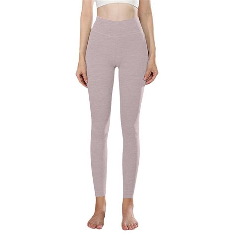 Bvofar Womens High Waist Workout Gym Leggings Seamless Tummy Control