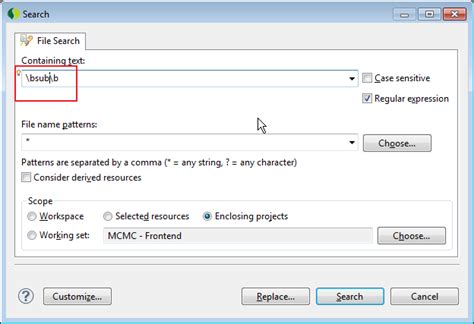 Eclipse Search For Only A Particular Word Under Eclipse Ide Stack