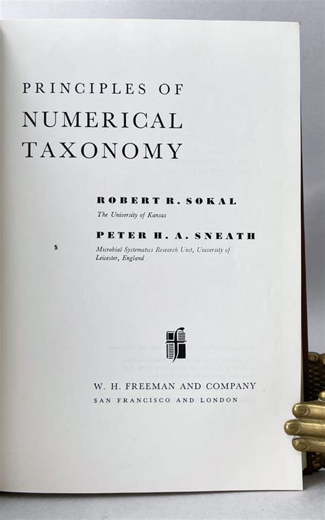 Principles Of Numerical Taxonomy Natural History Books
