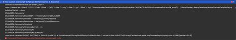 Command Phasescriptexecution Failed With A Nonzero Exit Code Rsync