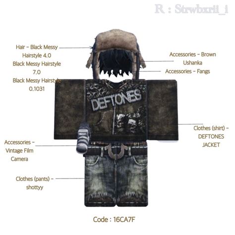 R6 Roblox Avatars Outfit Code