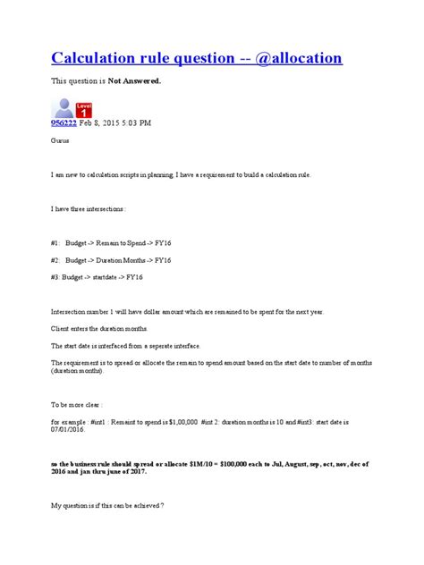 Calculation Rule Question Pdf Areas Of Computer Science Computing
