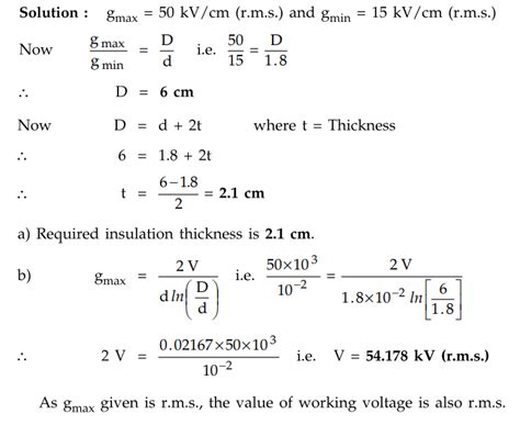 Capacitance Of A Single Core Cable Stress In Insulation