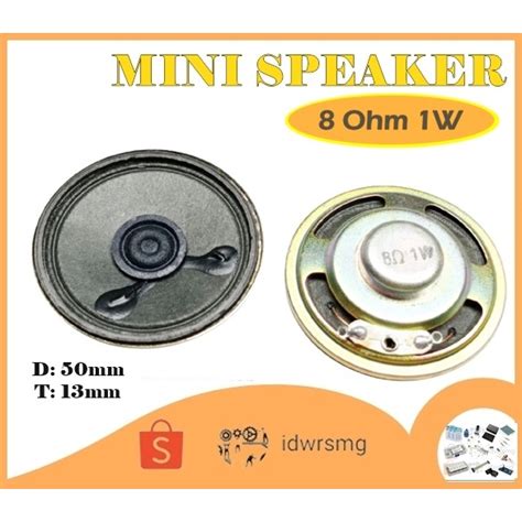 jual speaker 8 ohm 1w project sound mp3 tv arduino uno raspberry pi dll 1 w diameter 50mm tinggi