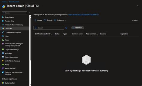First Look At Intune Cloud Pki Mikes Mdm Blog