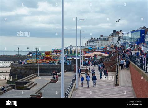 Bridlington North Sands Promenade Bridlington Yorkshire Uk Stock