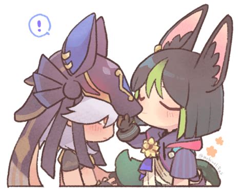 Tighnari And Cyno Genshin Impact Drawn By Nobinolifes Danbooru
