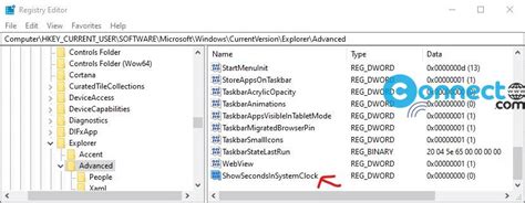 How To Show Seconds In Windows 10 Taskbar Clock