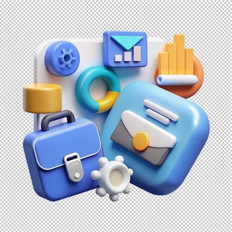 3d rendering icon illustration vector transparent element | Premium AI-generated PSD