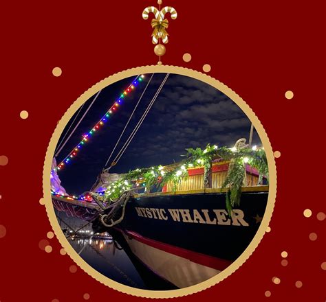 Santa Barbara Harbor Parade Of Lights On Board Mystic Whaler Mystic