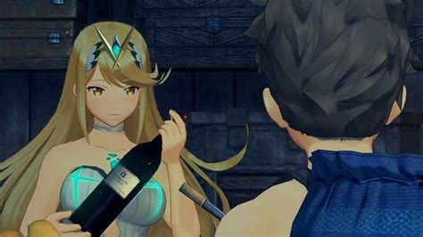 Rex Has Dinner With Pyra And Mythra But In Swimsuits Xenoblade Chronicles 2 Xenoblade