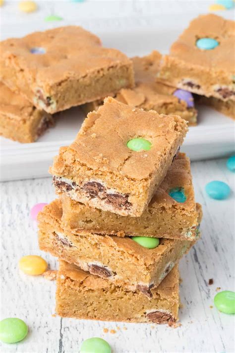 Easy Easter Mandm Blondies Recipe 365 Days Of Baking And More