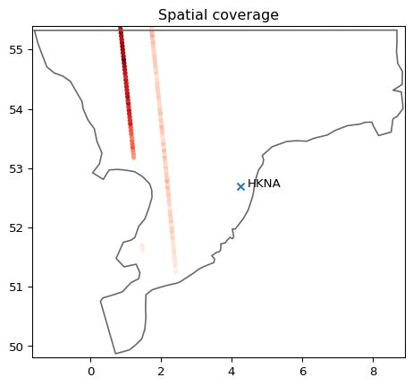 Plotting Spatial Overview ModelSkill