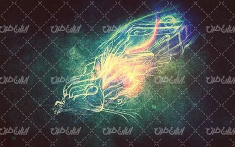 تصویر با کیفیت جلوه نور همراه با تصویر زمینه و بک گراند ایران طرح