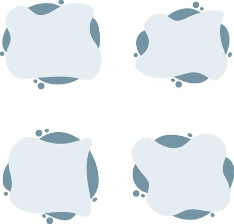 Blob Text Box In Abstract Design Isolated Vector Set 32193471 Vector Art At Vecteezy