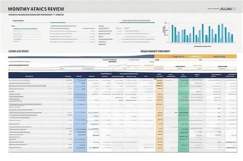 Monthly Analytics Review Premium Ai Generated Image