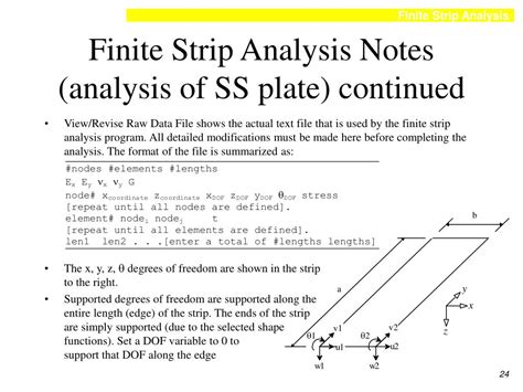 Ppt Finite Strip Analysis And The Beginnings Of The Direct Strength