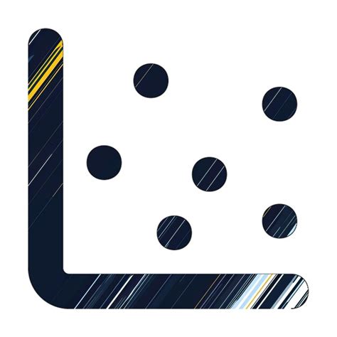 Image Icon Chart Scatter Diagonal Solid Corporate Background Premium
