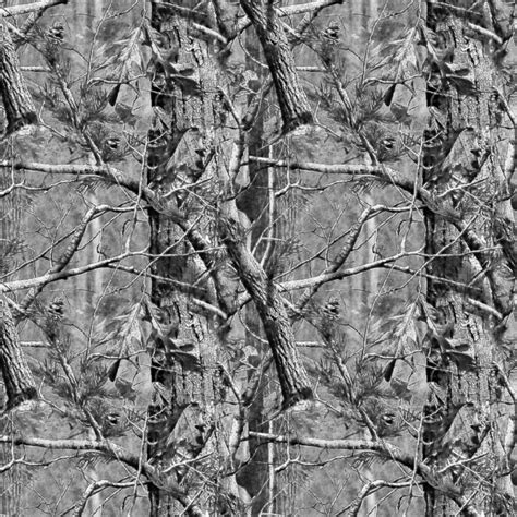 Water Tree Grayscale Camouflage Pattern Crew