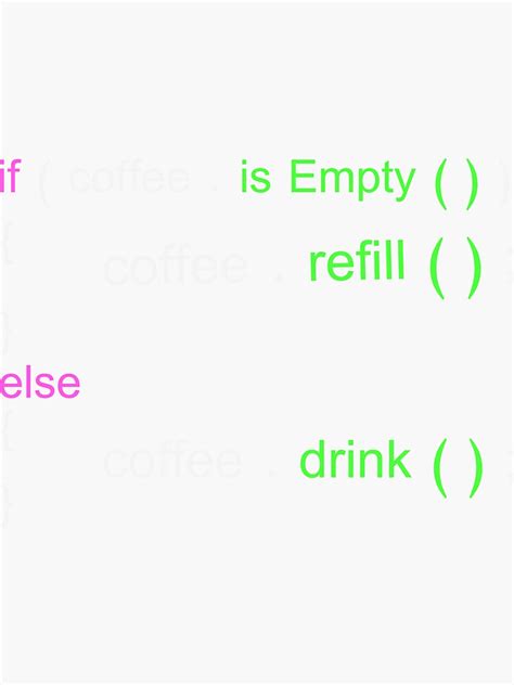 if coffee is empty refill drink funny programming lover programmer