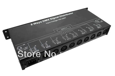 DMX Signal Distributor Channel DMX Signal Output AC V Input In RGB Controlers From