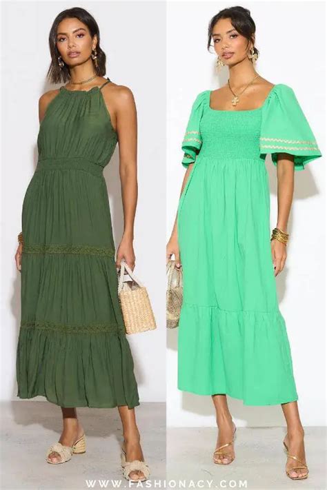 Green Summer Dress Outfits