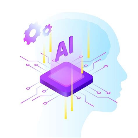 인공 지능 그림 Ai 크리 에이 티브 디자인 벡터 일러스트 레이 션 프리미엄 벡터