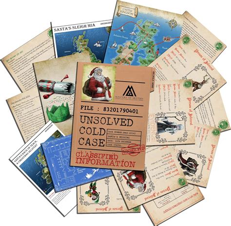 Unsolved Christmas Murder Mystery Game Where Is Santa” Cold Case