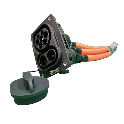 Ccs2 Male Inlet Socket For Ev Iec62196 Type3 Ac And Dc Inlet Socket