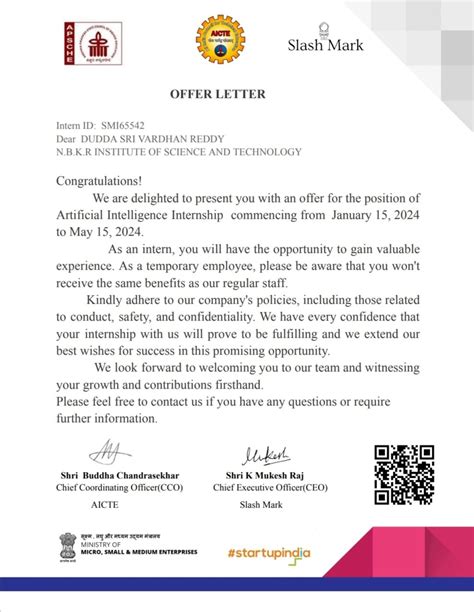 Sri Vardhan Reddy Dudda On Linkedin Excited To Embark On A Artificial Intelligence Intrenship