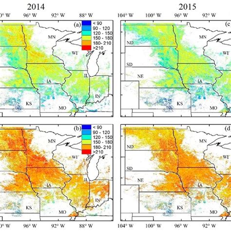 Spatial Patterns In Real Time Monitoring Of Crop Phenology Doy Day Of