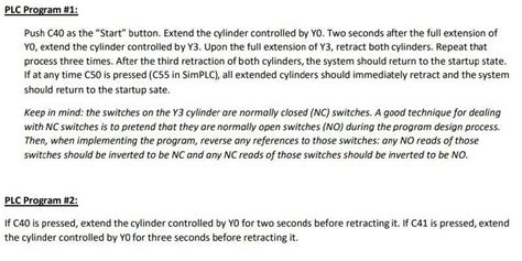 Solved Push C As The Start Button Extend The Cylinder Chegg Com