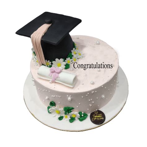 Graduation Cake With Flowers Cake N Take