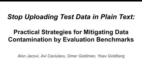 Underline Stop Uploading Test Data In Plain Text Practical Strategies For Mitigating Data