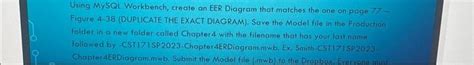 solved using mysql workbench create an eer diagram that