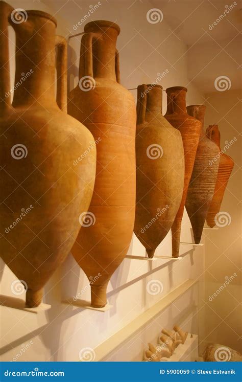 Amphorae Used To Transport Wine Editorial Stock Image Image Of