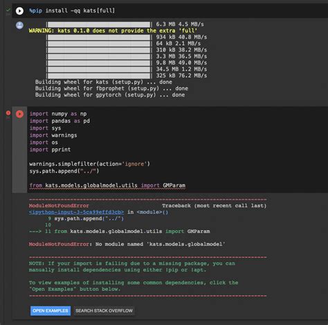 Global Model Not Found · Issue 203 · Facebookresearch Kats · Github