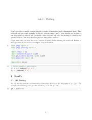 SymPy Plotting D And D Graphs With Matplotlib Integration Course Hero