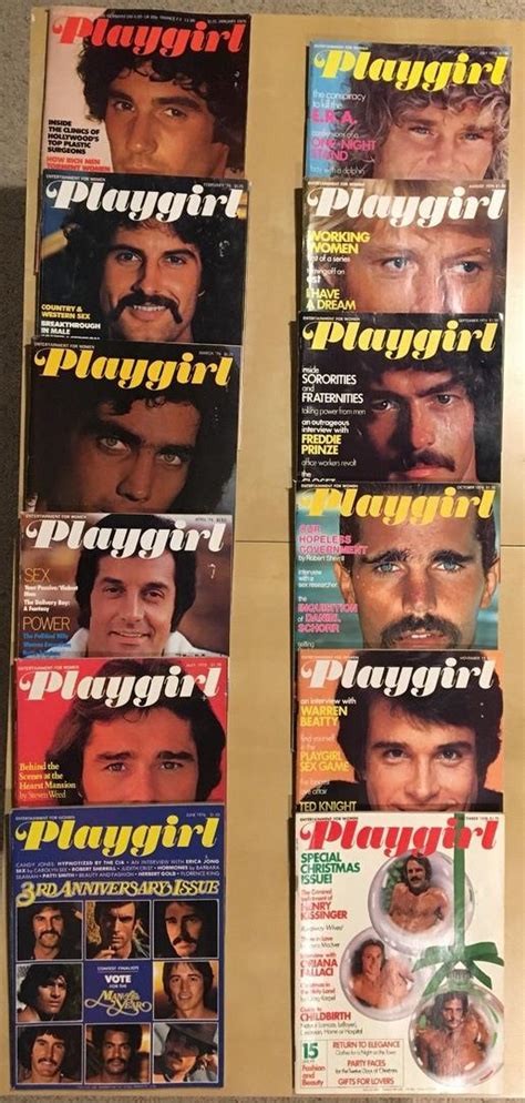 1976 Playgirl Magazines Complete Set Of 12 1911307936