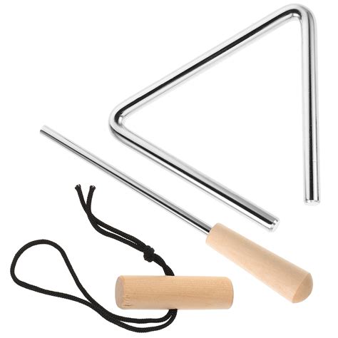 Orff Triangle Bell Iron Percussion Triangle With Striker 4 Inch