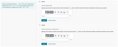 Solved A Proton Moving With Velocity V1 3 6104j M S Chegg Com