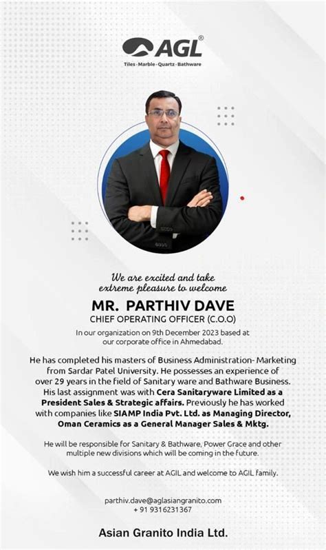 Thank You Asian Granito India Ltd Parthiv Dave 278 Comments