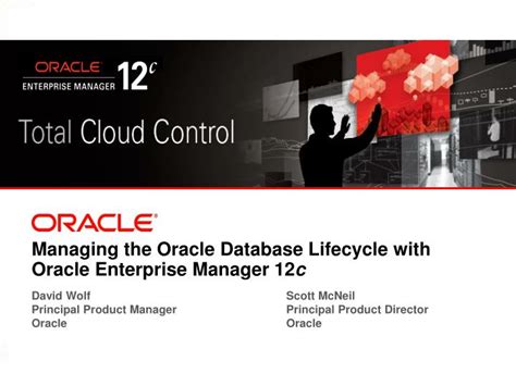 Ppt Managing The Oracle Database Lifecycle With Oracle Enterprise
