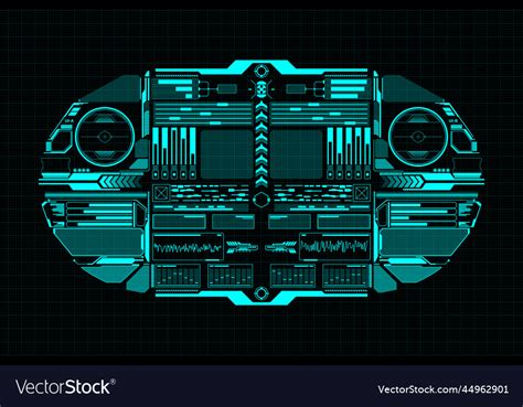 hud futuristic technology interface elements panel