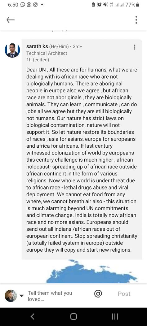 Farook Mohammed On Linkedin Linkedin Why Are You Protecting Racists